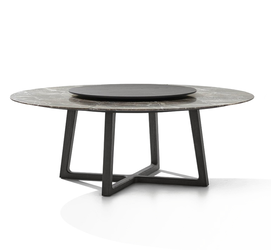 Concorde round table D.200 marble top by Poliform | Ciat Design